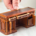 Resolute Credenza-Walnut - Victorian Dollhouses and Miniatures